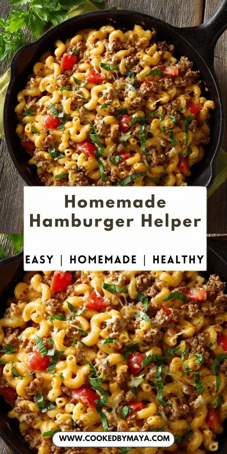 Homemade Hamburger Helper - Cooked by Maya