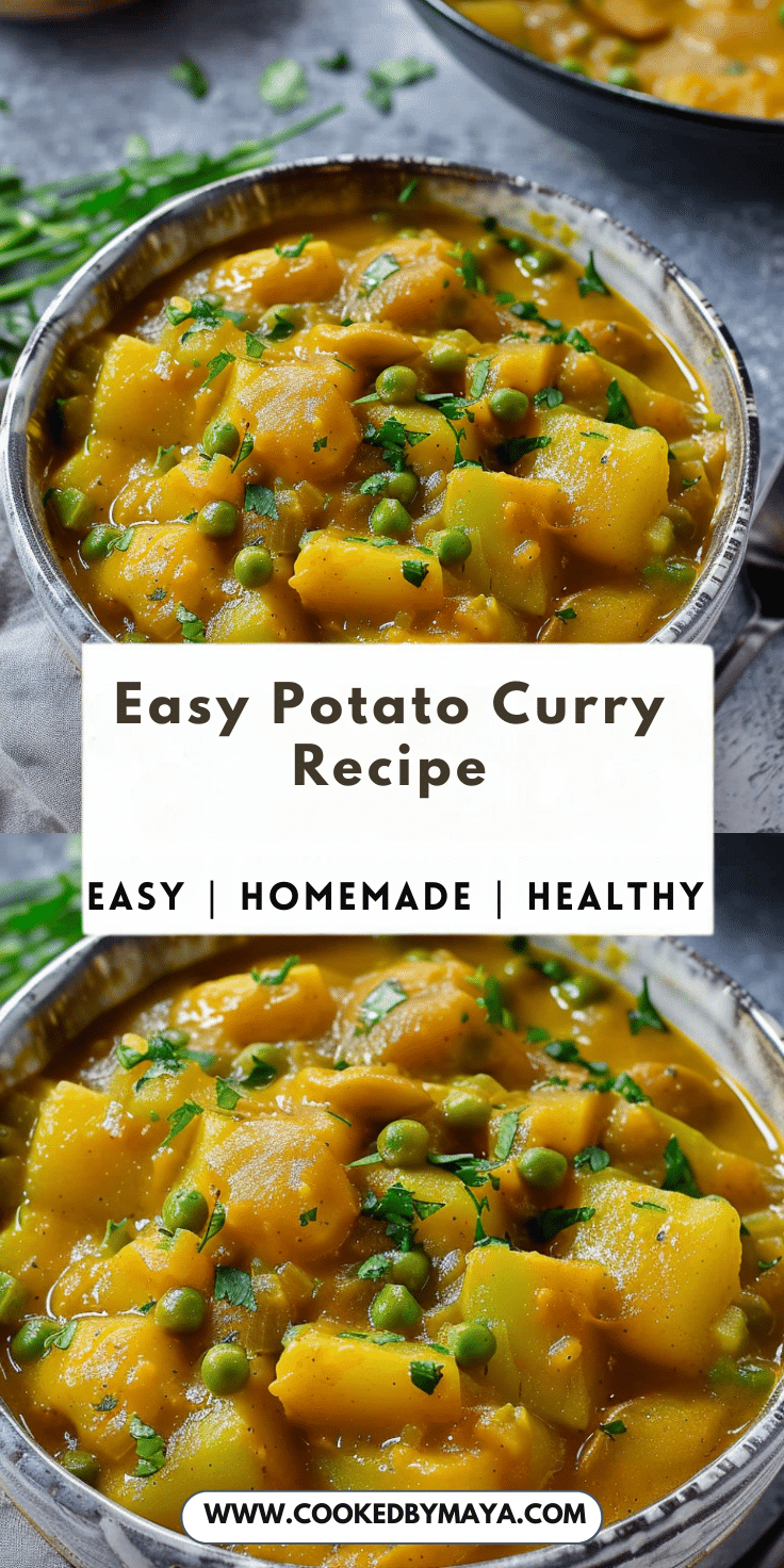 Easy Potato Curry Recipe (Vegan) - Cooked by Maya