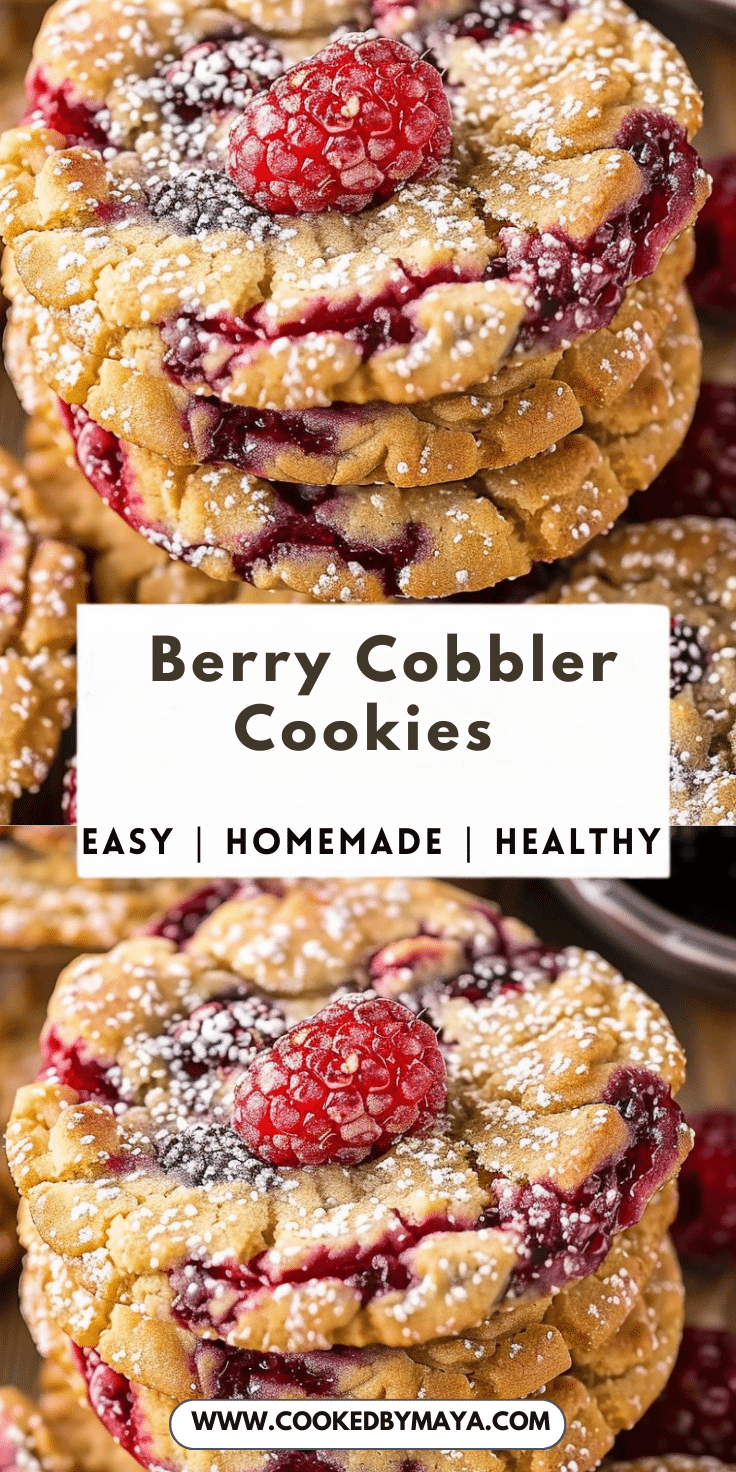 Berry Cobbler Cookies - Cooked by Maya