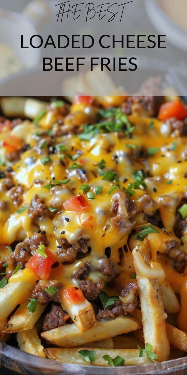 Loaded Cheese Beef Fries - Cooked by Maya
