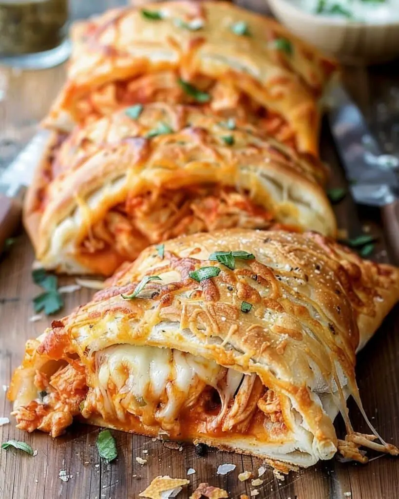 Chicken Parmesan Calzone - Cooked by Maya
