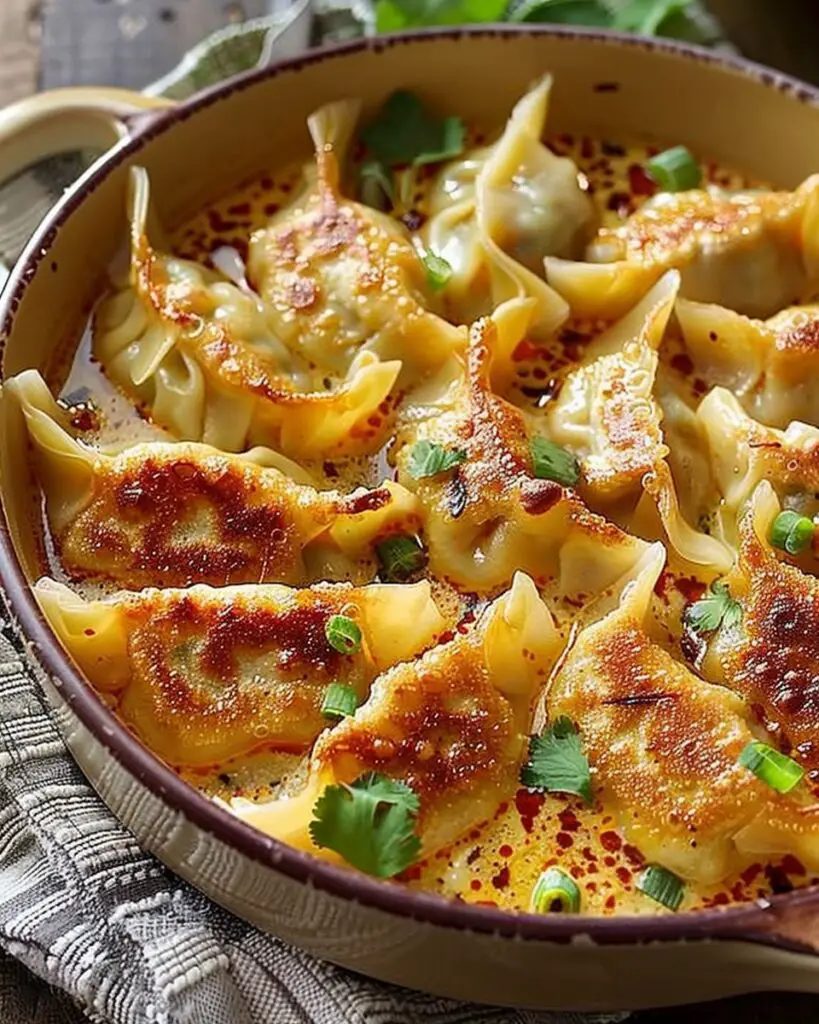 Easy Baked Potstickers with Thai Curry Sauce - Cooked by Maya