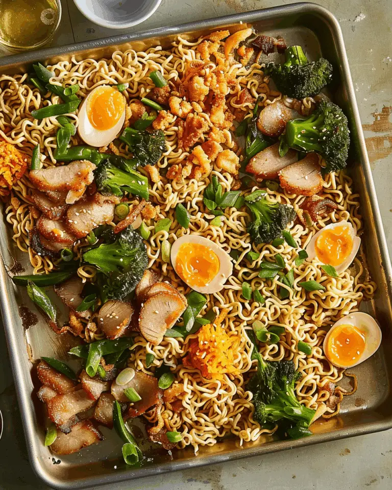 Sheet-Pan Crispy Ramen - Cooked by Maya