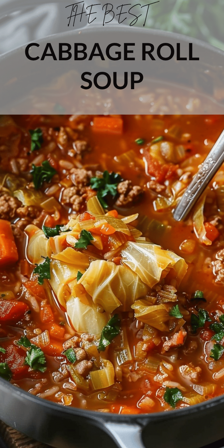 Cabbage Roll Soup - Cooked by Maya