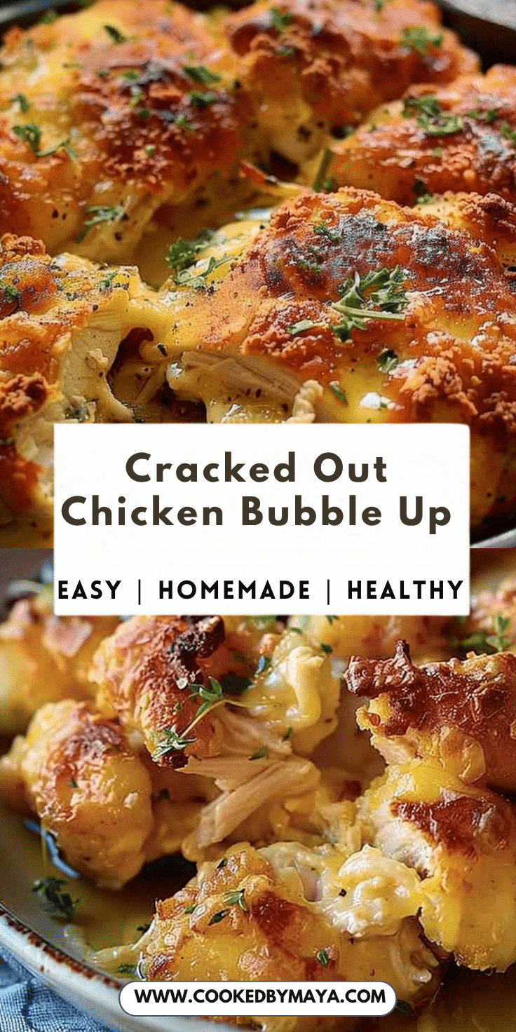 Cracked Out Chicken Bubble Up - Cooked by Maya