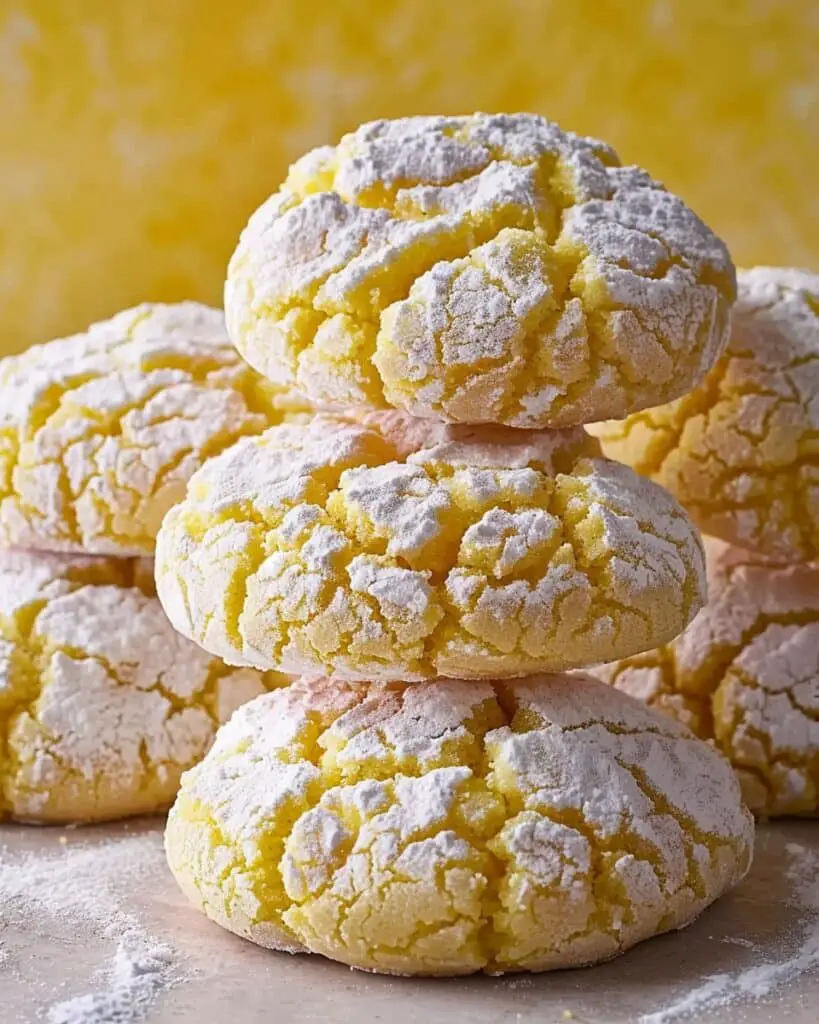 Lemon Crinkle Cookies - Cooked by Maya