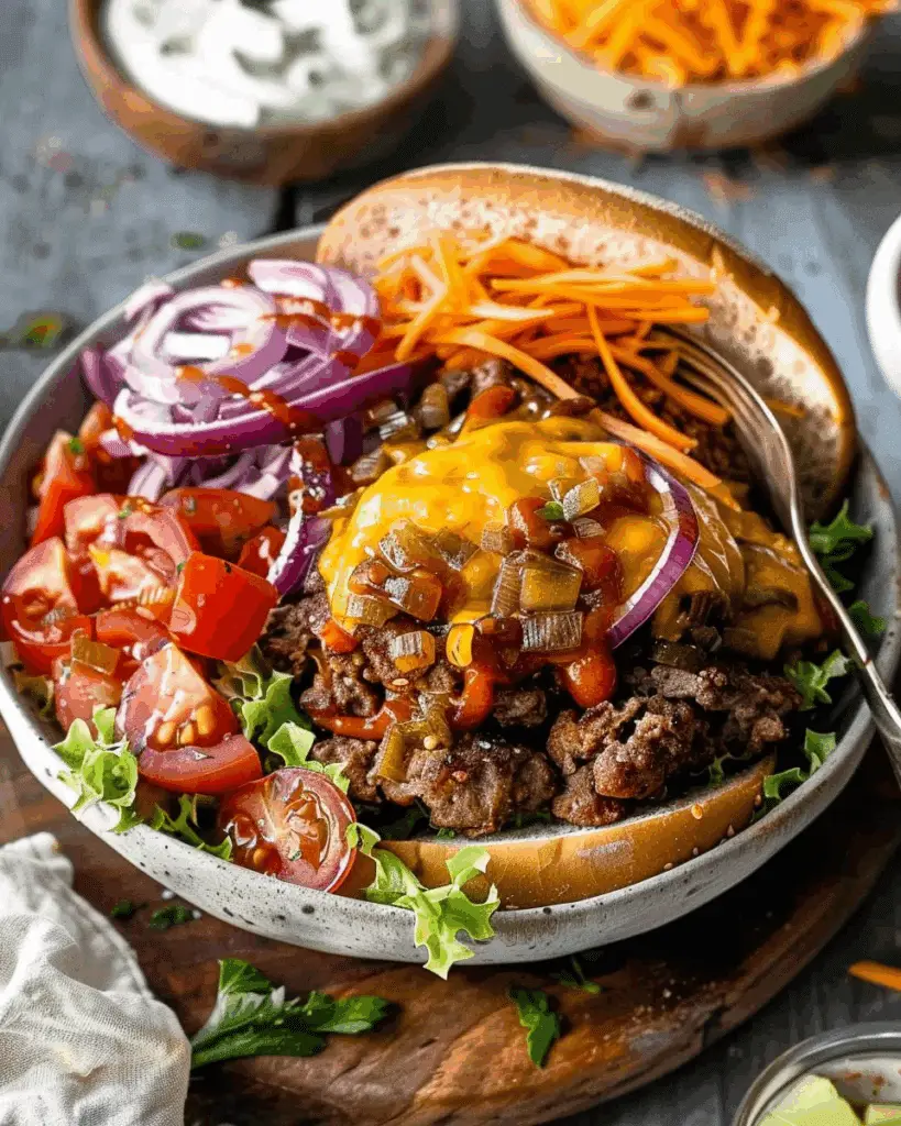 Burger Bowls - Cooked by Maya