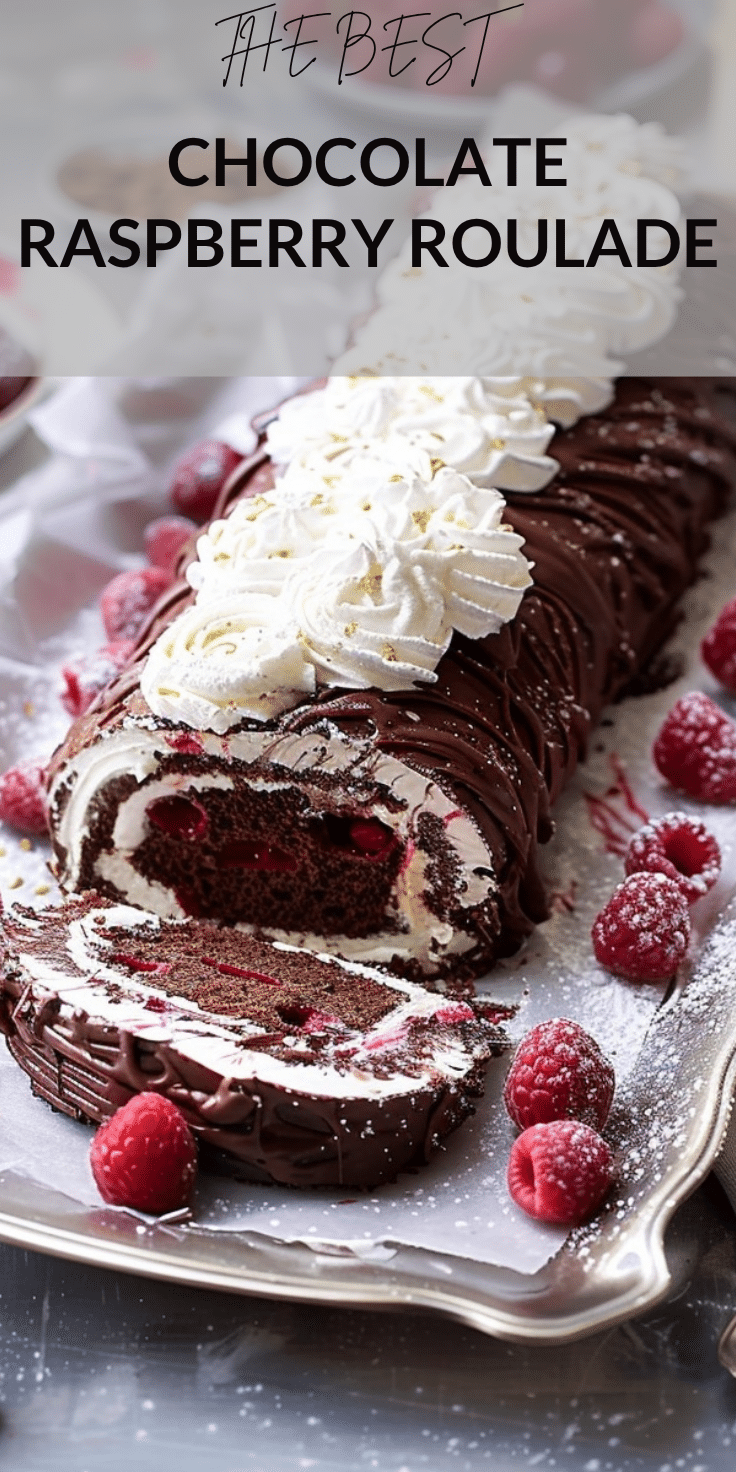 Chocolate Raspberry Roulade - Cooked by Maya