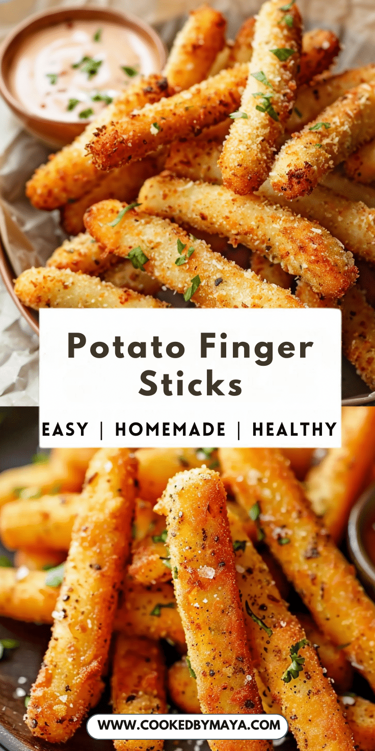 Potato Finger Sticks - Cooked by Maya