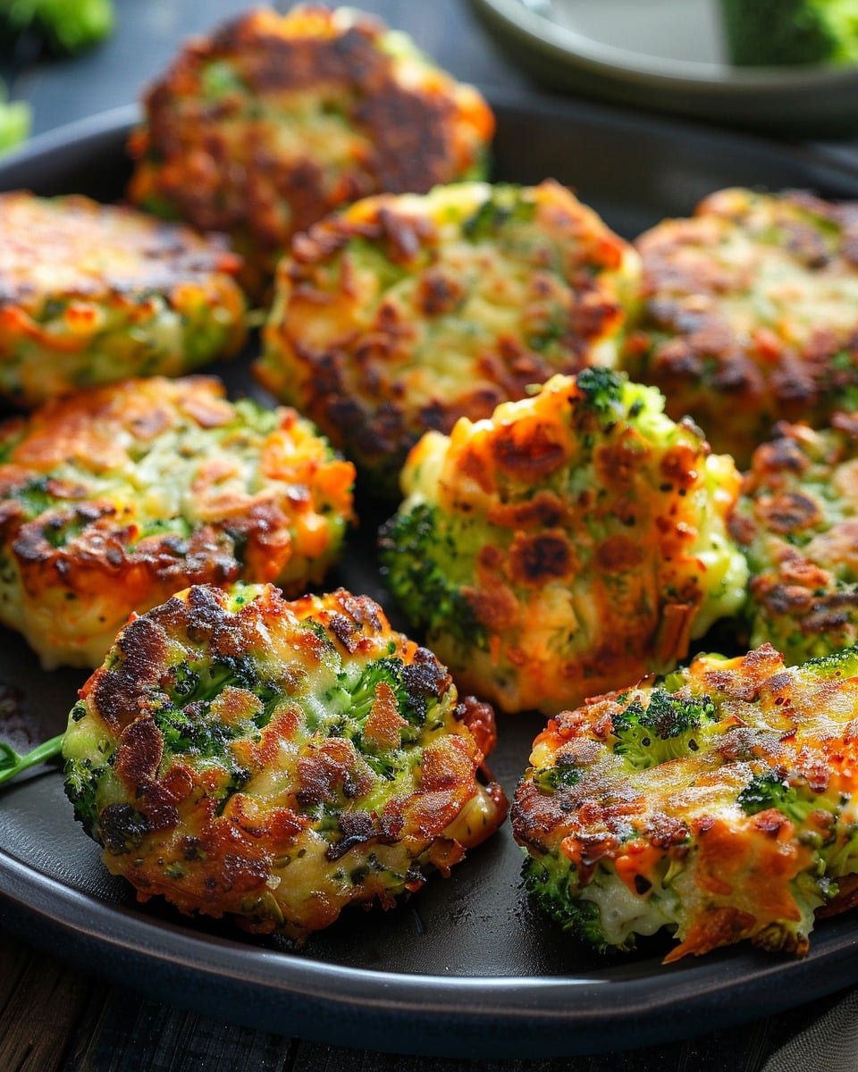 Broccoli Cheese Patties - Cooked by Maya