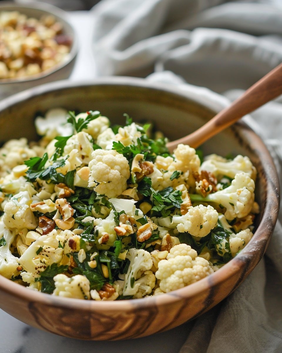 Marinated Cauliflower Salad - Cooked by Maya
