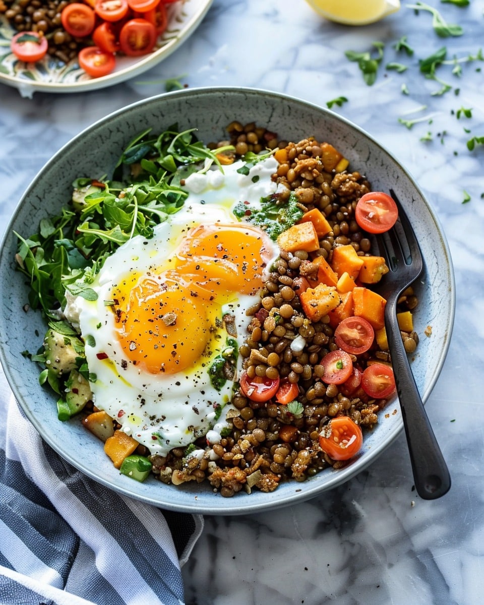 Savory Lentil Breakfast Bowl - Cooked by Maya
