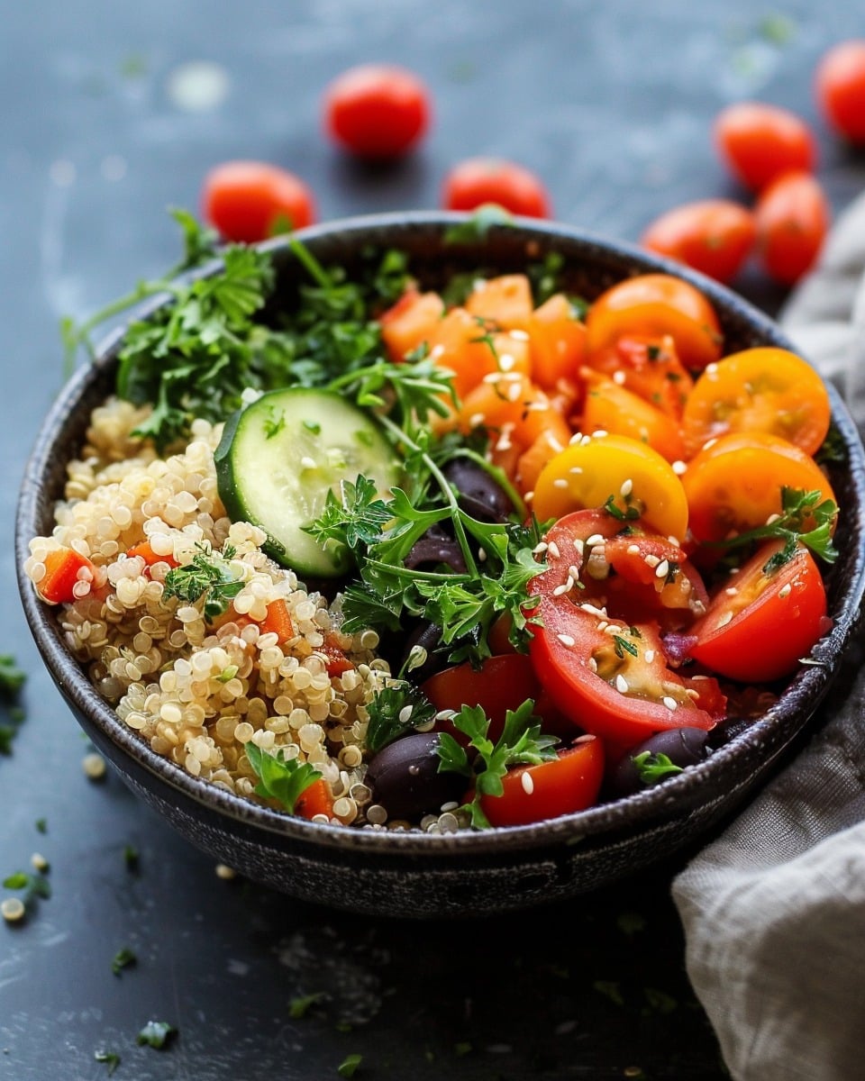 Mediterranean Quinoa Bowl - Cooked by Maya
