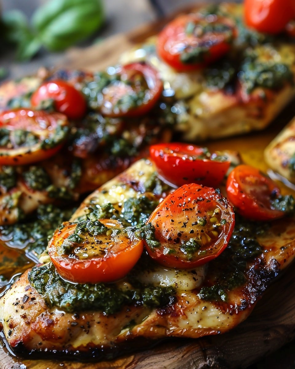 Pesto Bruschetta Chicken - Cooked by Maya
