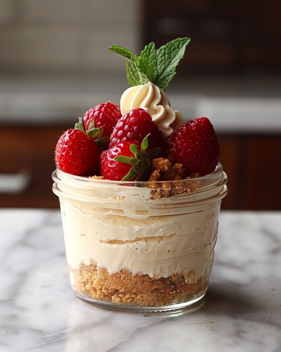 No Bake Cheesecake in a Jar - Cooked by Maya