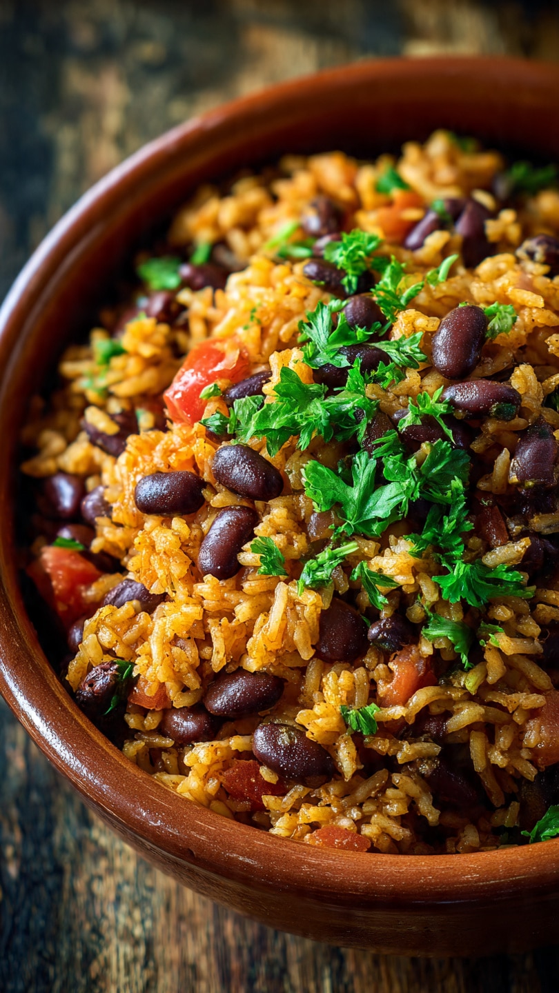 Healthy Mediterranean Rice and Beans - Cooked by Maya