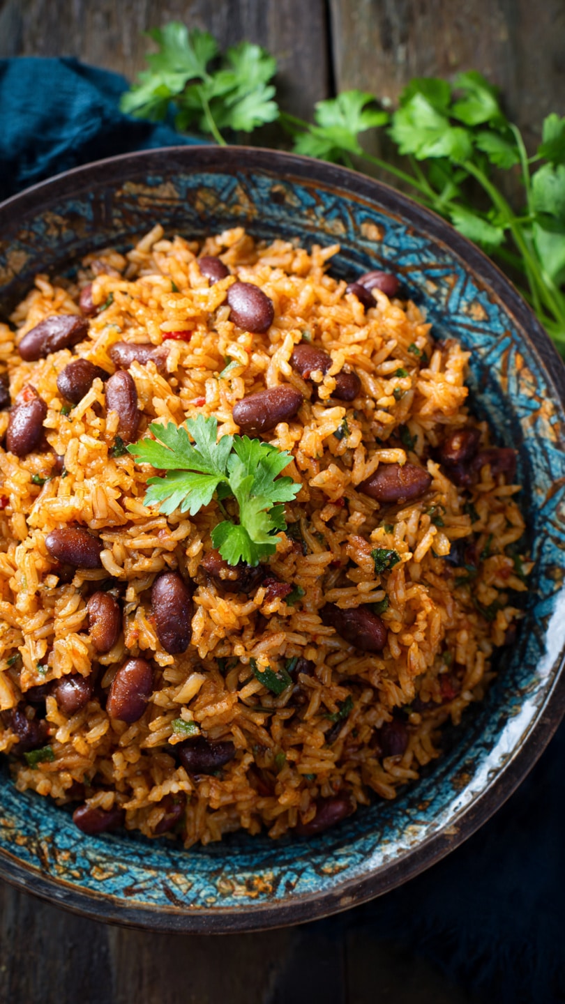 Healthy Mediterranean Rice and Beans - Cooked by Maya