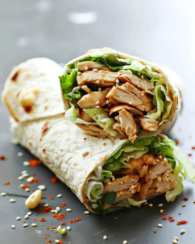 Teriyaki Chicken Wrap - Cooked by Maya