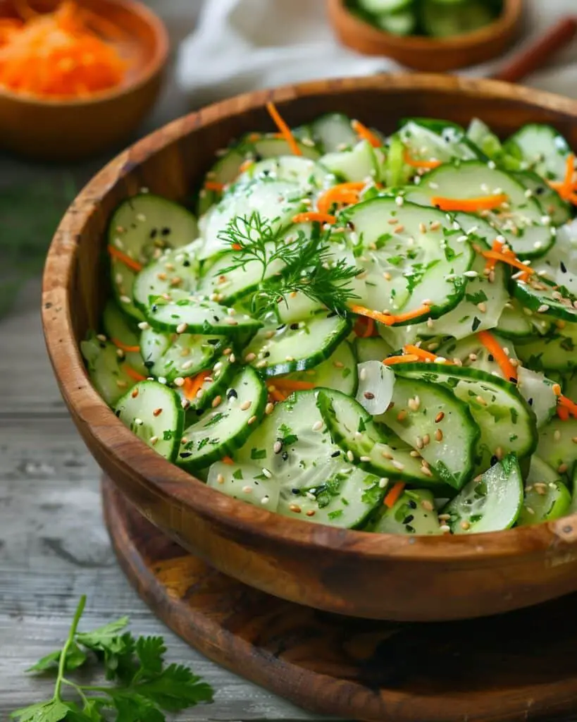Easy California Roll Cucumber Salad - Cooked by Maya