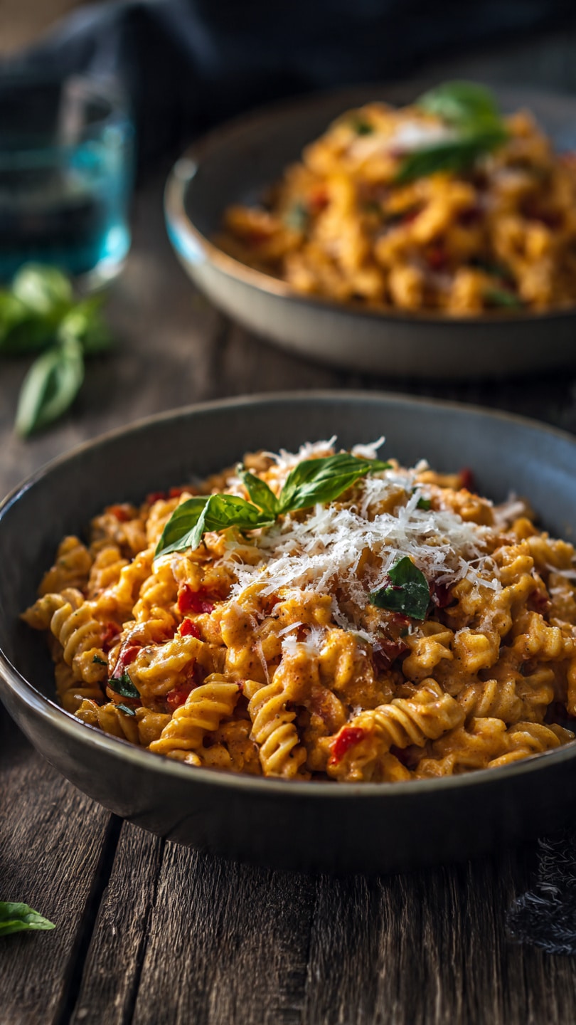 Roasted Red Pepper Pasta - Cooked by Maya