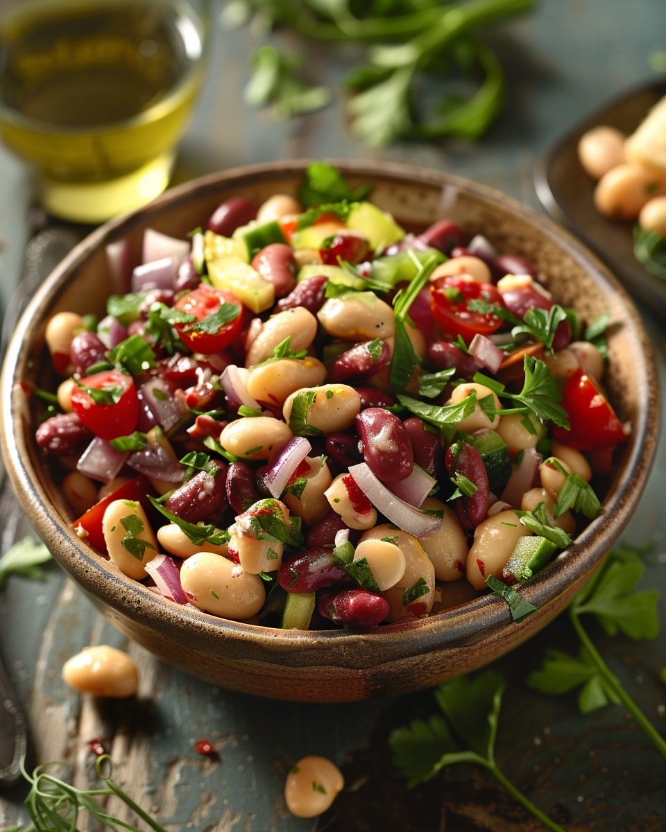 Easy Bean Salad Recipe - Cooked by Maya