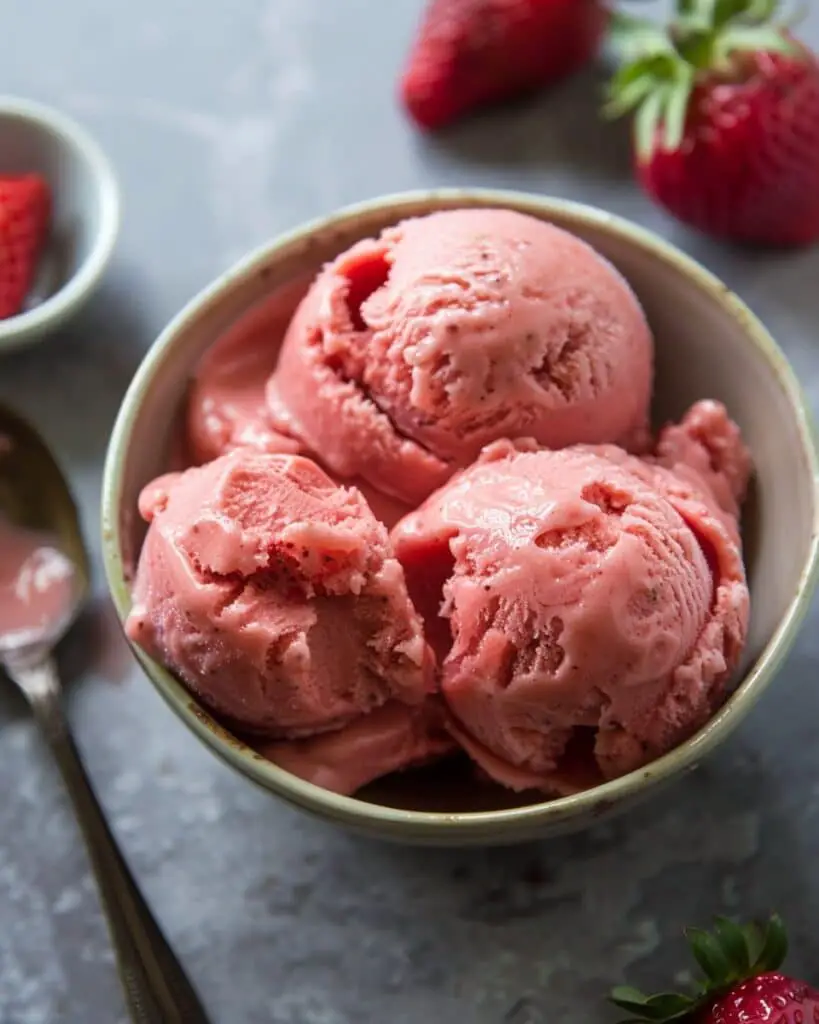 Strawberry Coconut Milk Sorbet - Cooked by Maya