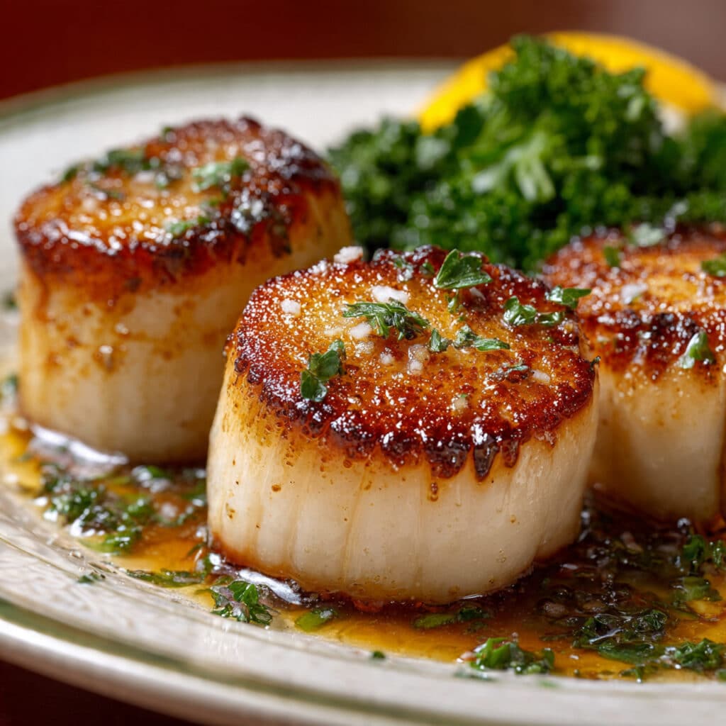 Sizzling Pan-Seared Scallops - Cooked by Maya