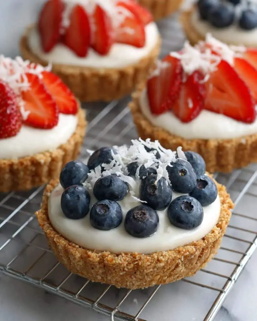 Patriotic Mini Fruit Tarts Recipe - Cooked by Maya